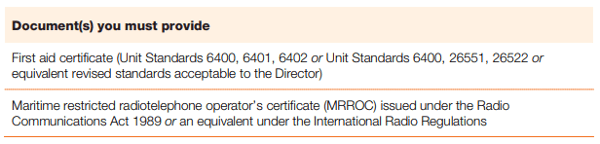 Maritime NZ Qualified Deck Crew (QDC) Requirements - Seafarer ...